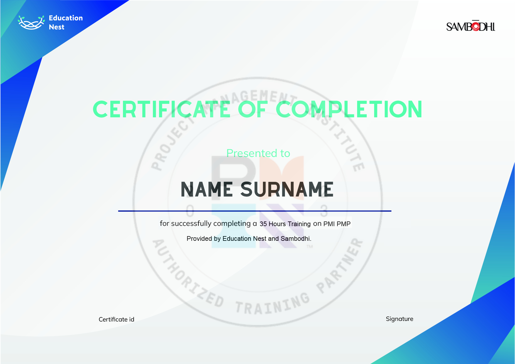 PMI PMP® Online Certification Training Course - EducationNest